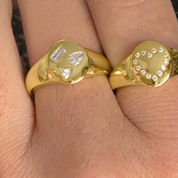 adornia | Jewelry | Adornia Multishape Swarovski Crystal 4k Gold Plated ...